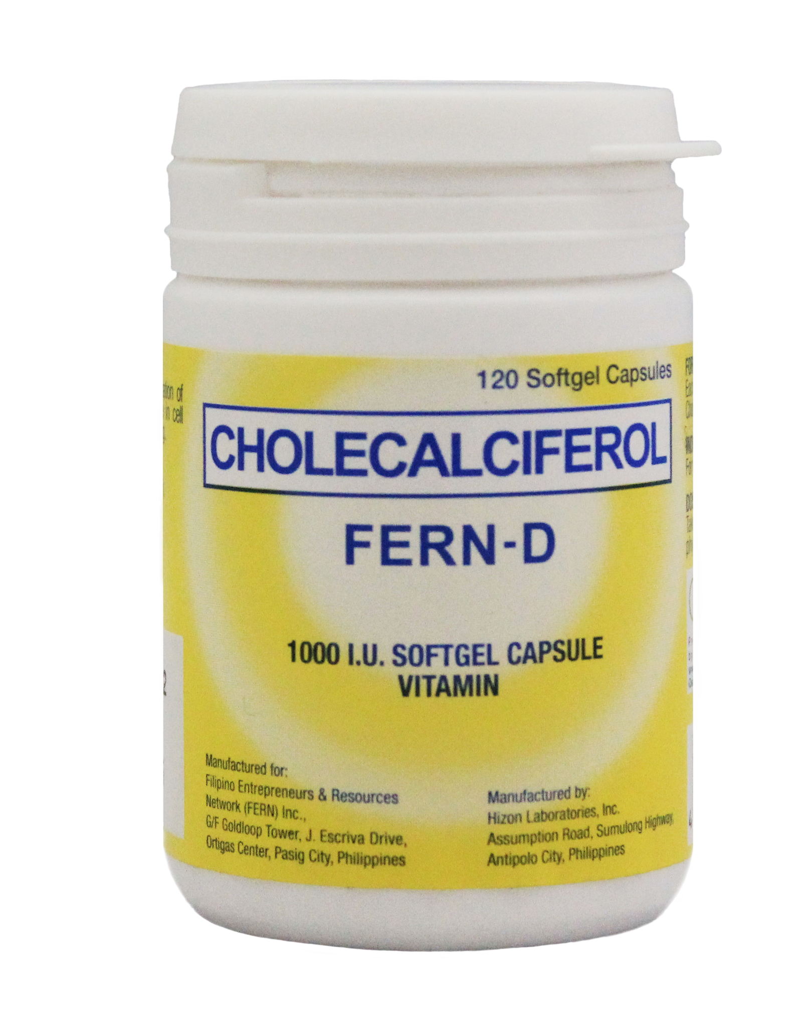 FERN D Cholecalciferol 1000IU SoftGel Capsule 120's price in the ...